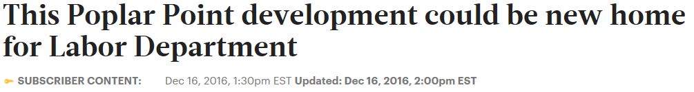 WBJ: “This Poplar Point development could be new home for Labor ...